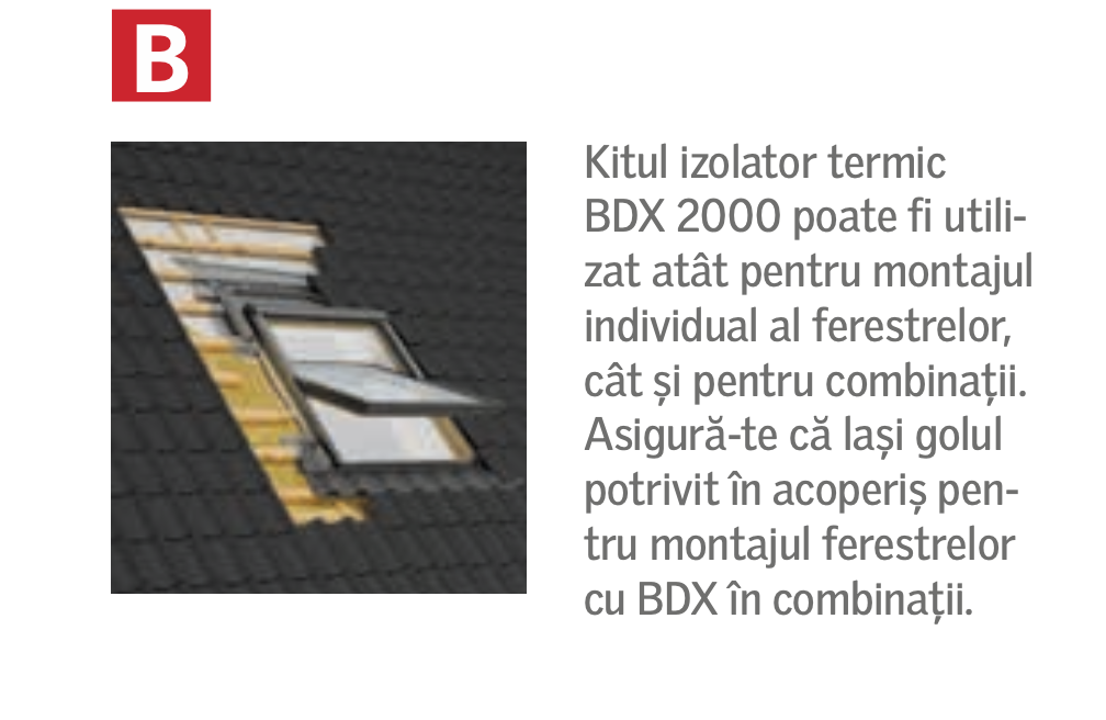 Fereastra Velux GZL + Rama etansare BDX + Rulou exterior parasolar ...